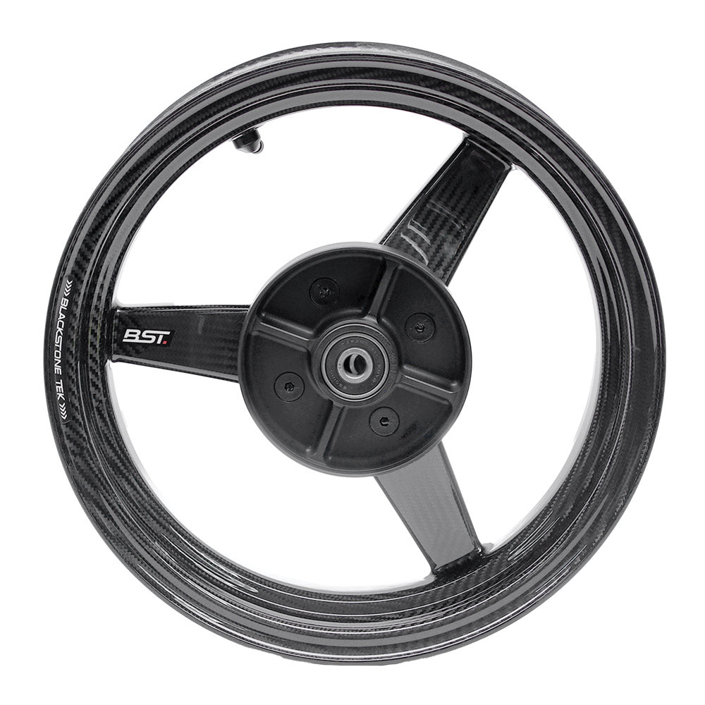 BST Carbon Fiber Honda Grom Monkey 125 - 3.5 Wide Rear Wheel (White Lo ...