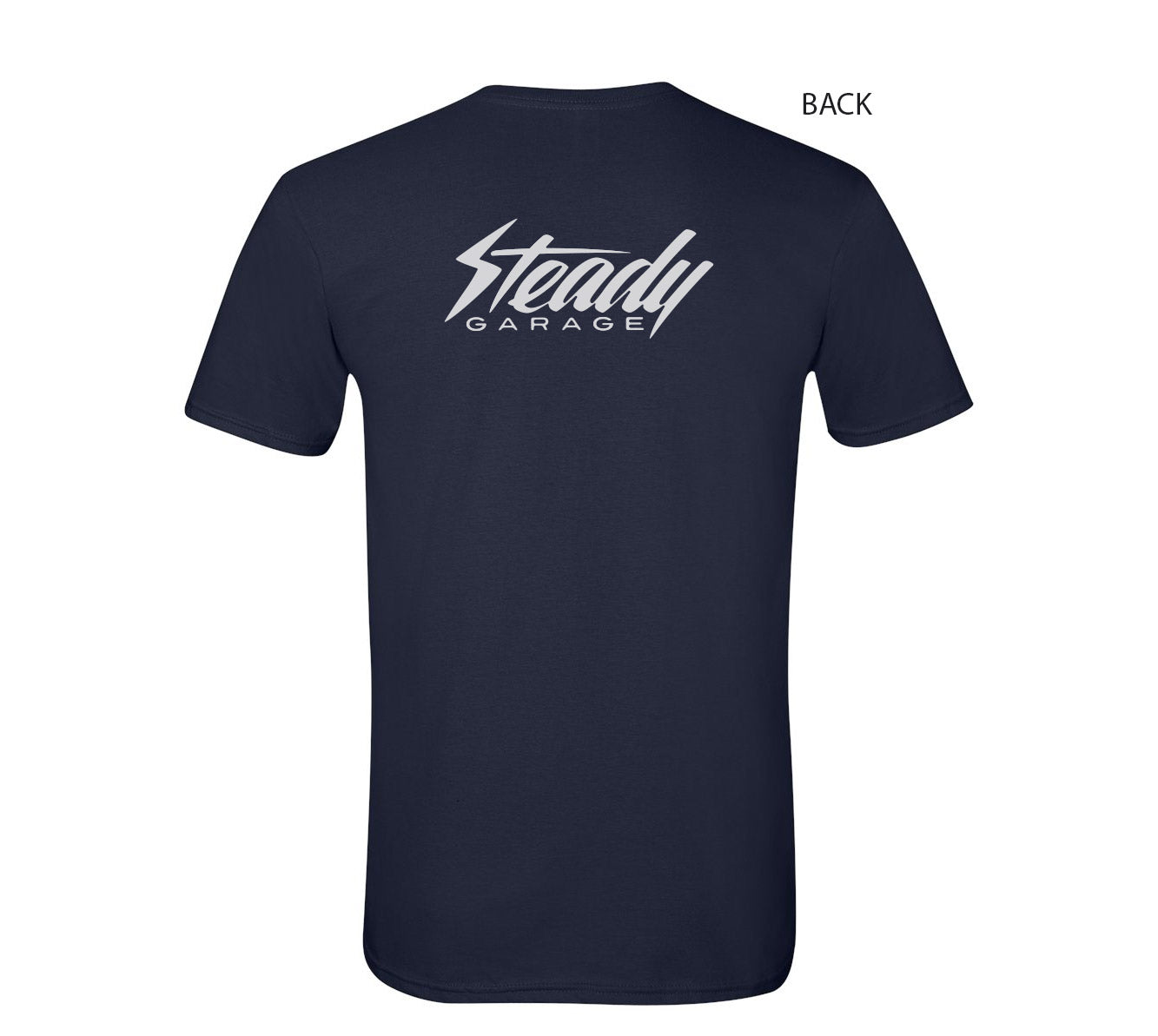 Steady Garage Logo T-Shirt, available in black or white in gray art ...