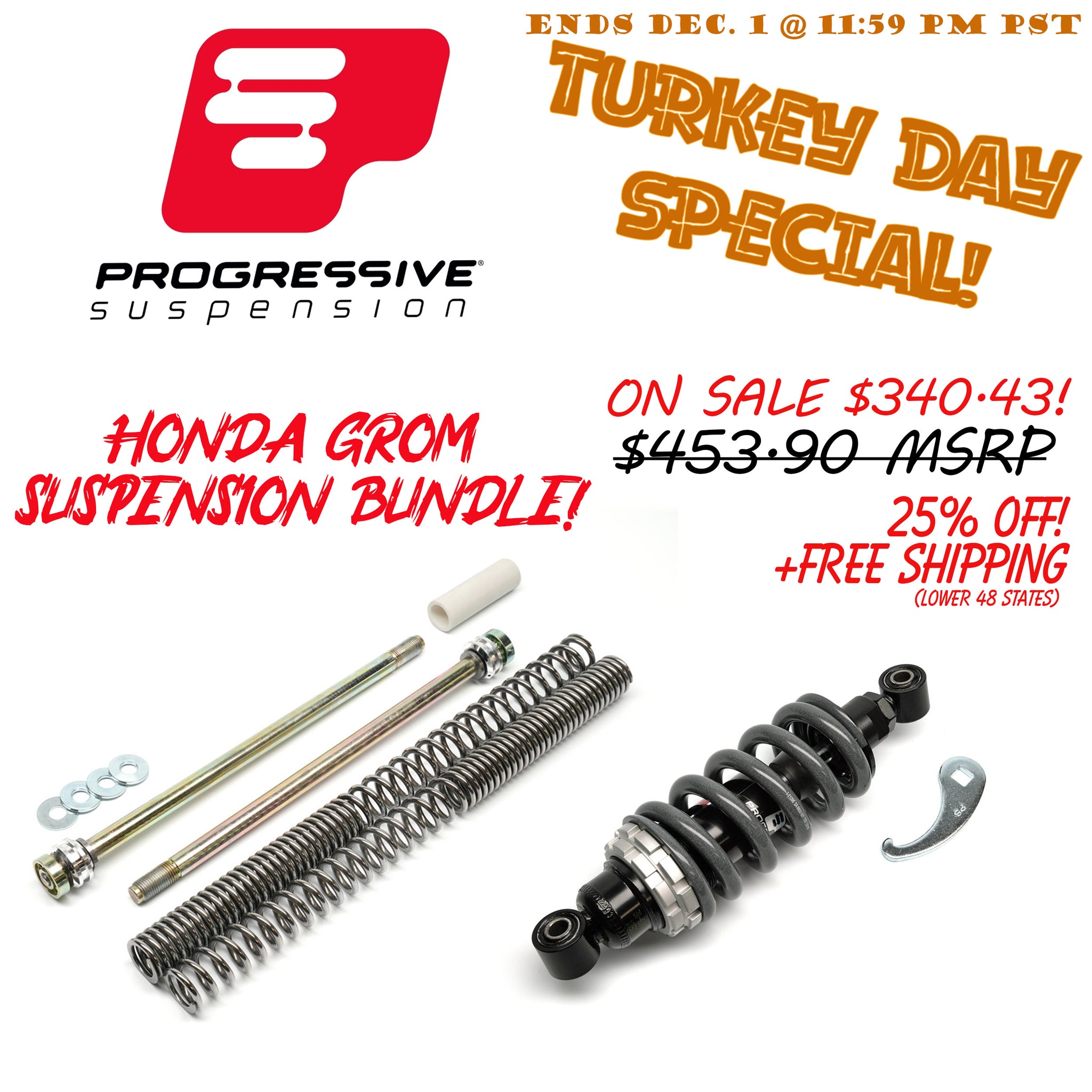 TURKEY DAY SALE : PROGRESSIVE SUSPENSION MINIMOTO SERIES FORK DAMPER A ...