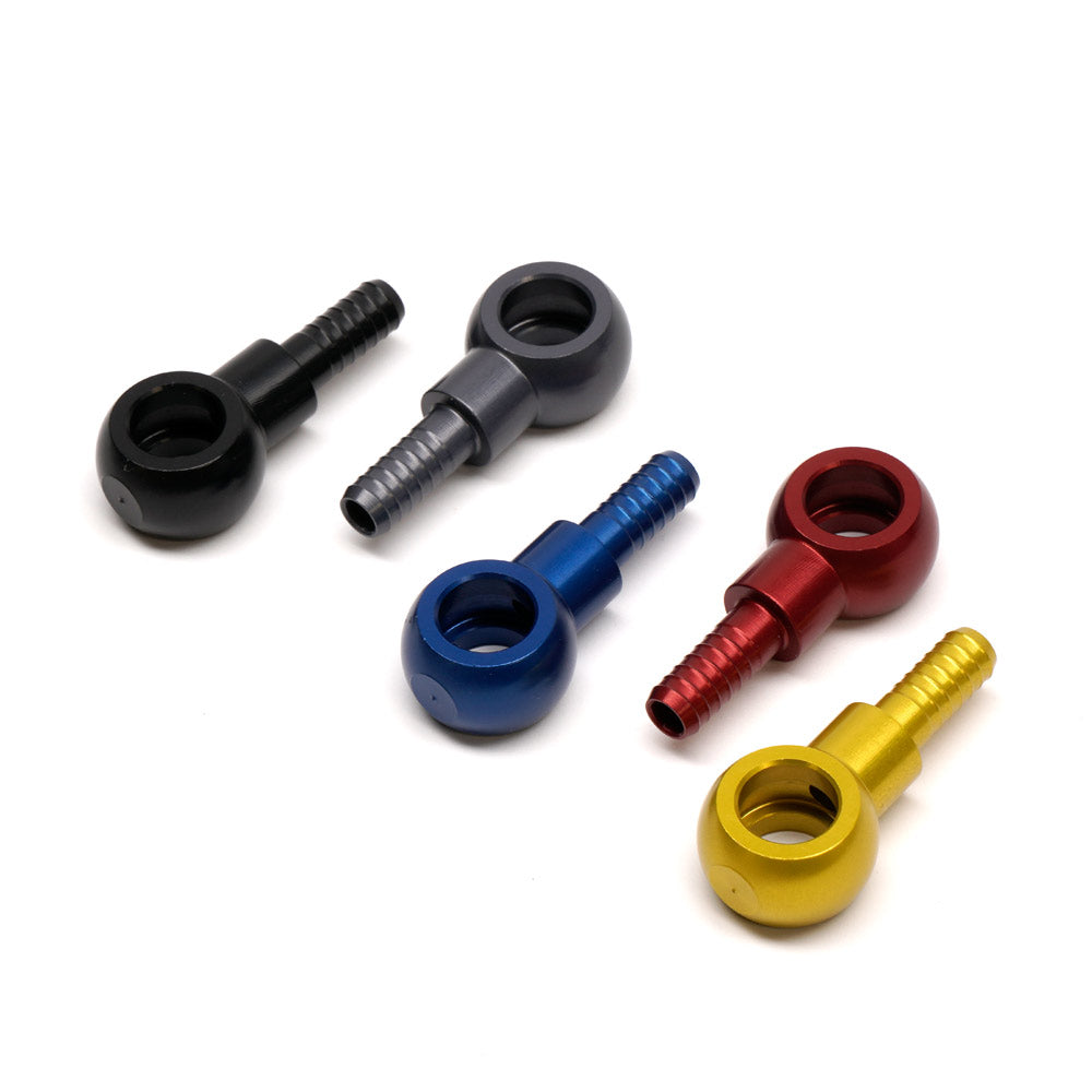Chimera 10mm Aluminum Banjo Barb Fitting – Steady Garage