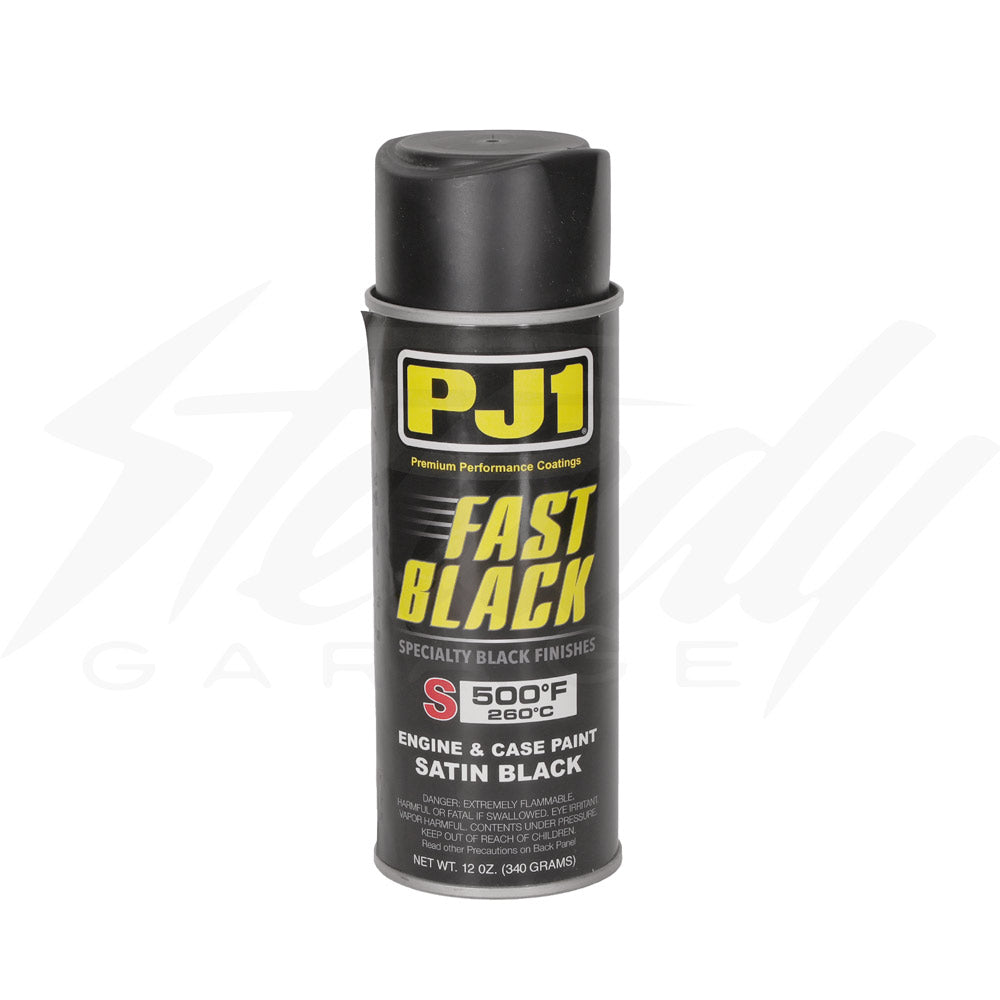 PJ1 FAST BLACK ENGINE AND CASE PAINT 500F - STATIN BLACK - 12oz 16-SAT ...