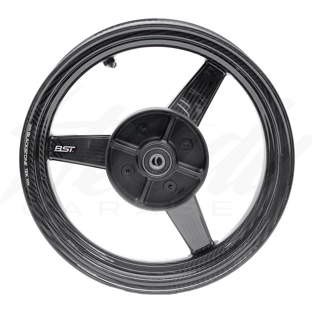BST Carbon Fiber Honda Grom Monkey 125 - 3.5 Wide Rear Wheel (White Lo ...