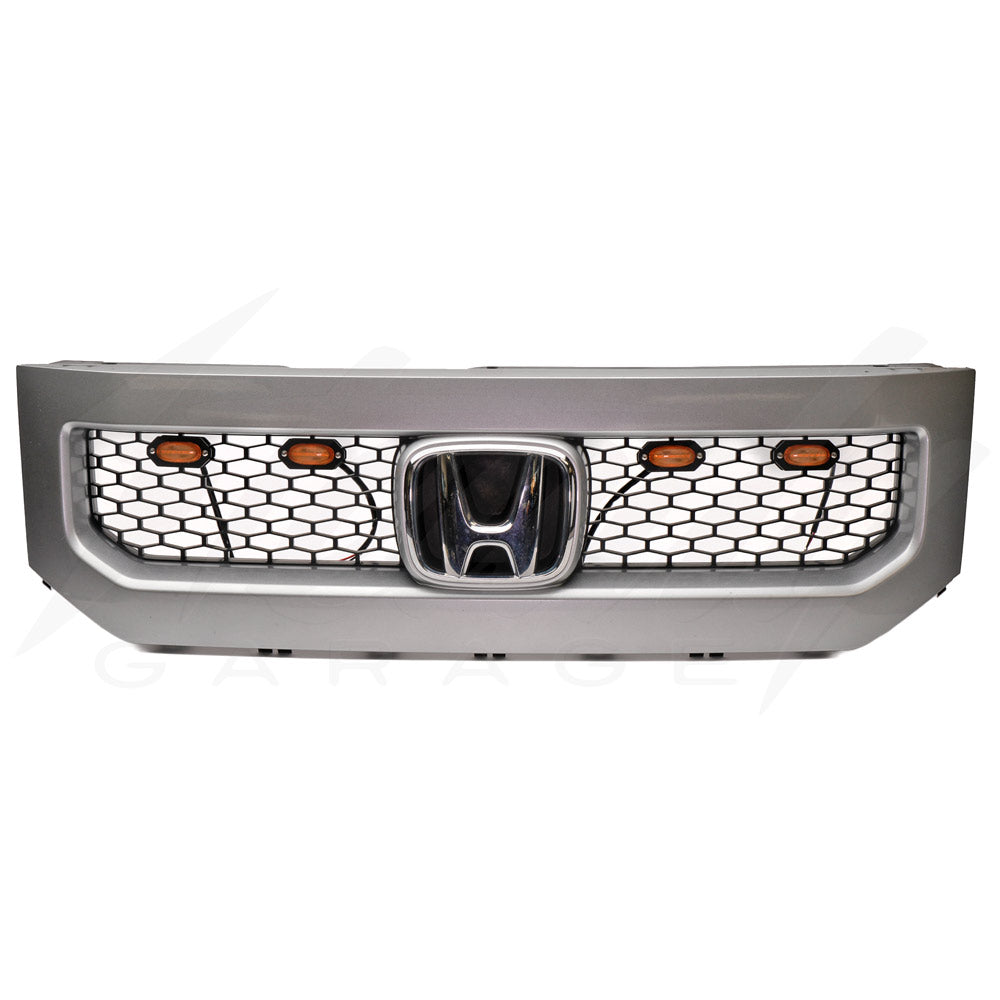 Zeus Armor Front Grille Daytime Running Amber Lights - Honda Element 2 ...