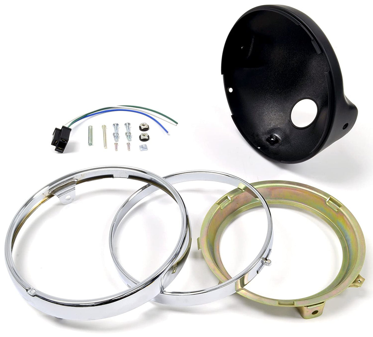 EMGO 7" Black Headlight Bucket (Side Mount) – Steady Garage