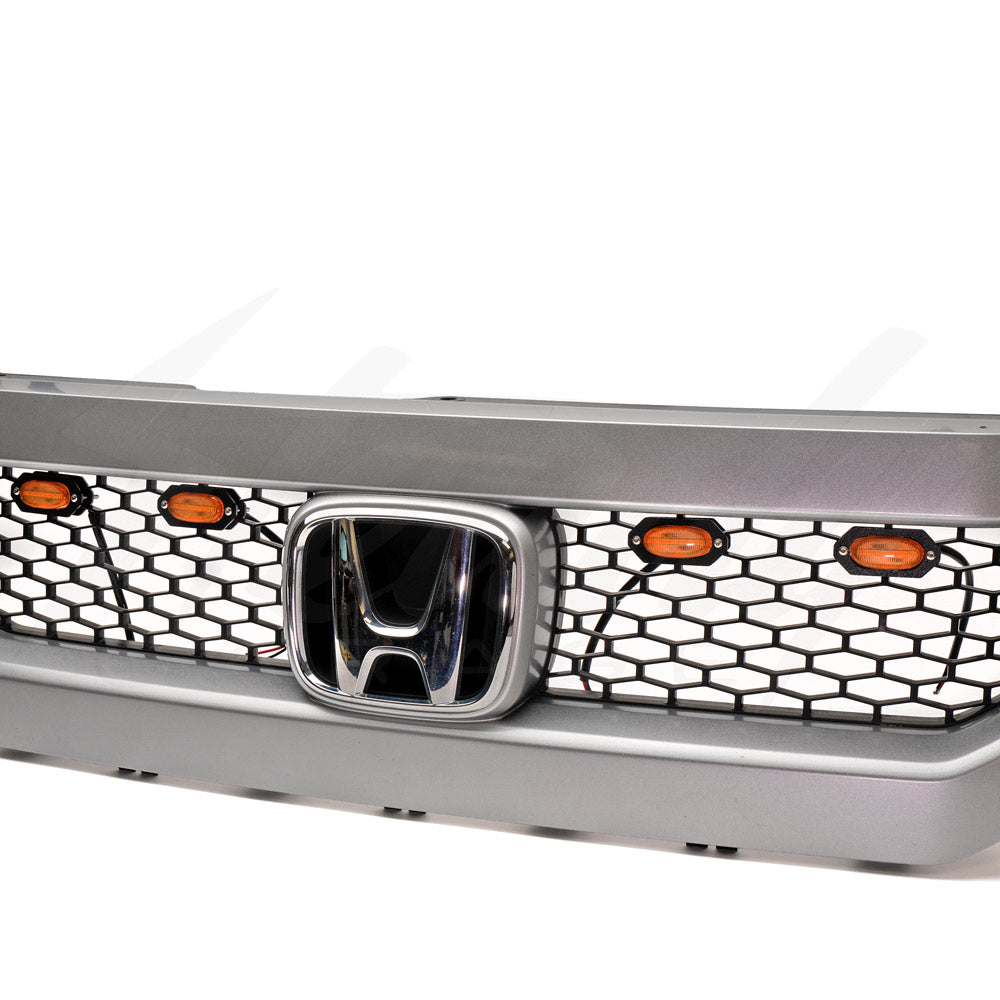 Zeus Armor Front Grille Daytime Running Amber Lights - Honda Element 2 ...