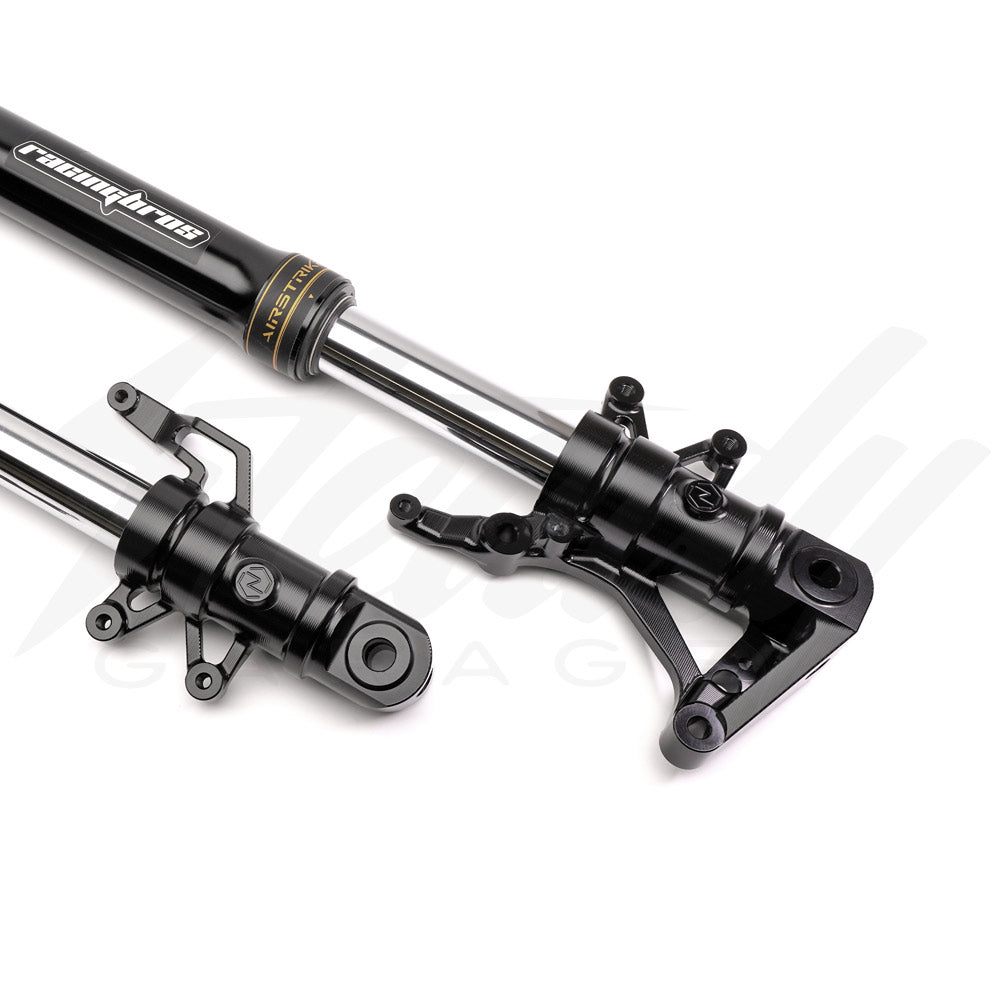 RacingBros Air Strike COMPLETE FRONT FORKS - STOCK HEIGHT - HONDA GROM ...