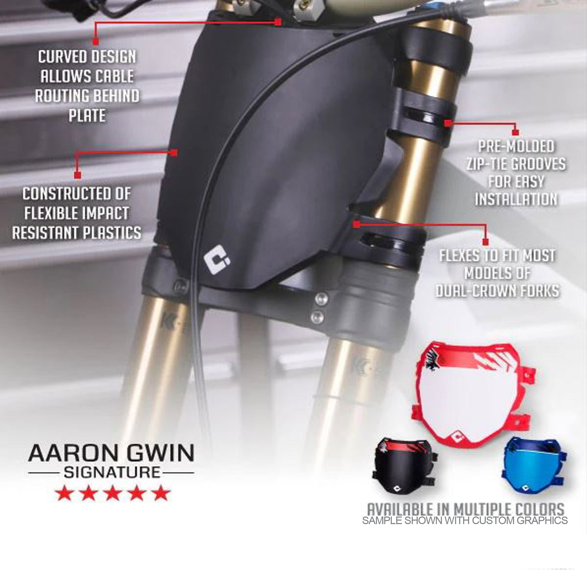 ODI SIGNATURE DOWNHILL NUMBER PLATE – Steady Garage