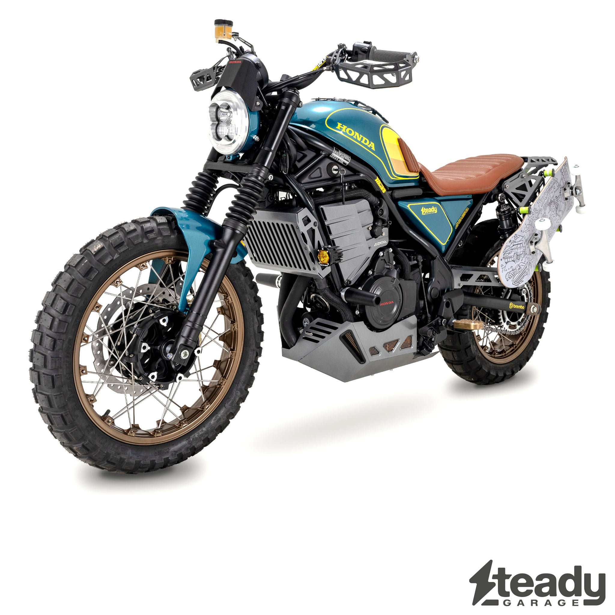 Chimera Engineering Chassis Guards Frame Sliders - Honda Rebel 300 500 ...