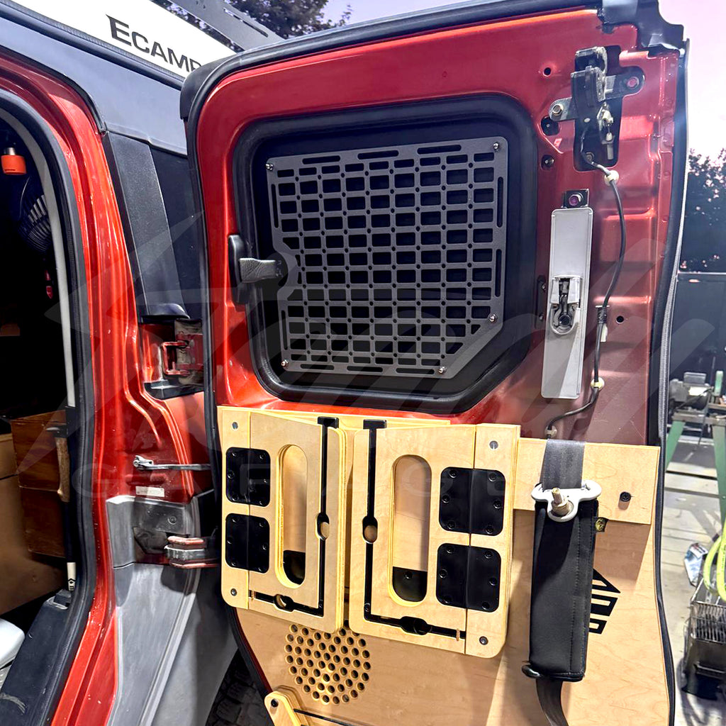 Zeus Armor Rear Door Glass Replacement Molle Panel - Honda Element ...