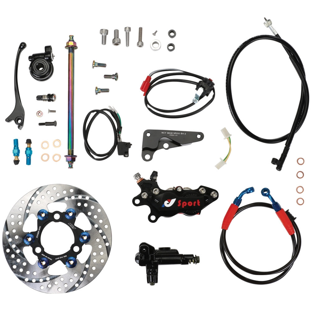 NCY Front End Assembly (All Black) Without Forks/Wheel - Honda Ruckus ...