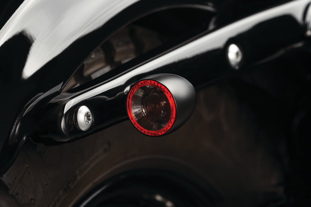 Kuryakyn Kellermann Rear Red/Amber LED Bullet 1000 Marker Light- Satin – Steady Garage