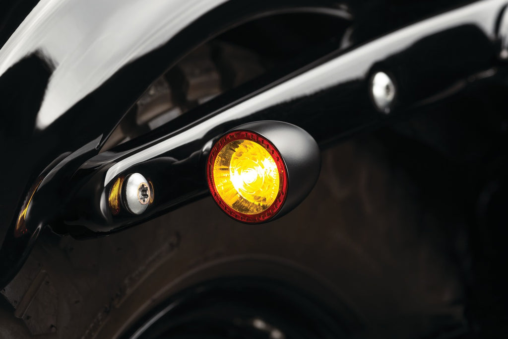 Kuryakyn Kellermann Rear Red/Amber LED Bullet 1000 Marker Light- Satin ...