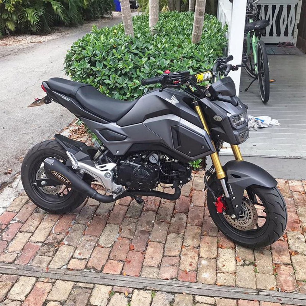 Hindle Stainless EVO Megaphone Full Exhaust System - Honda Grom 125 ...