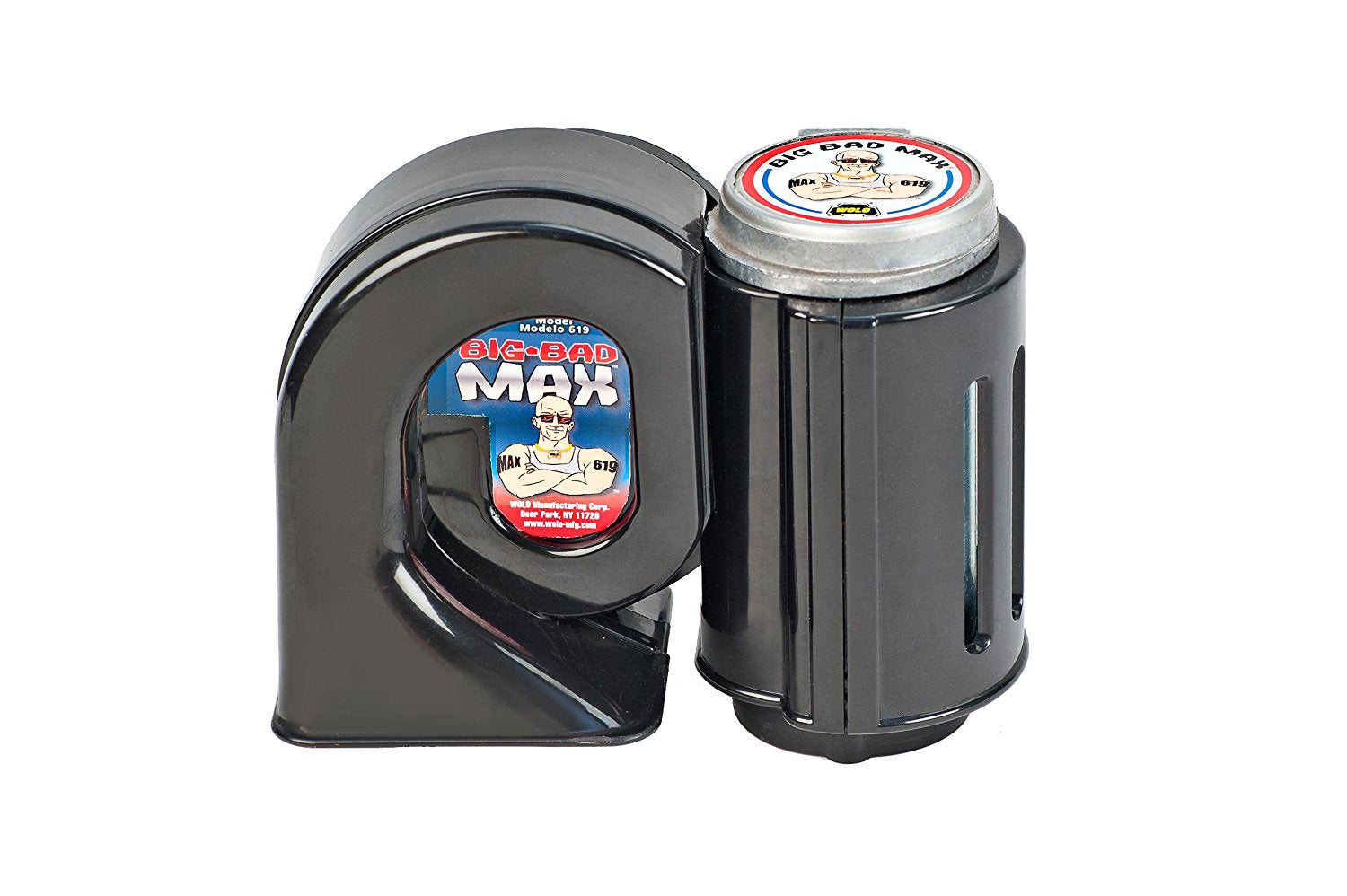 WOLO Big Bad Max Horn 12 Volt 123.5 Decibels 320 Hz – Steady Garage