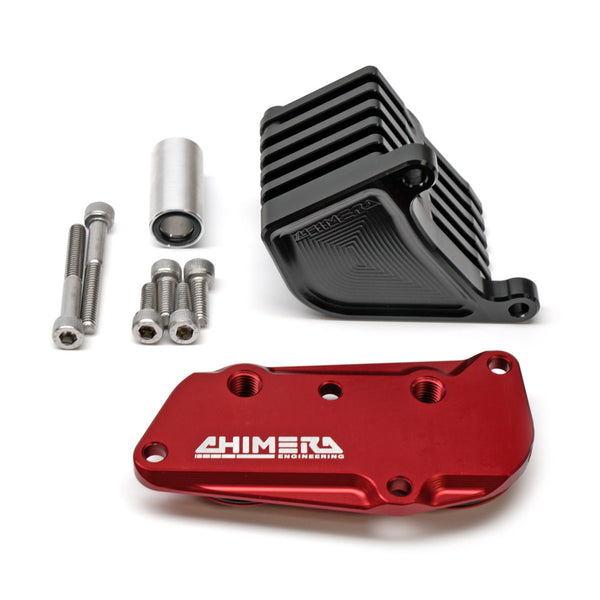 Chimera Engineering Oil Cooler Block - Honda Grom 125, Honda Monkey 12 ...