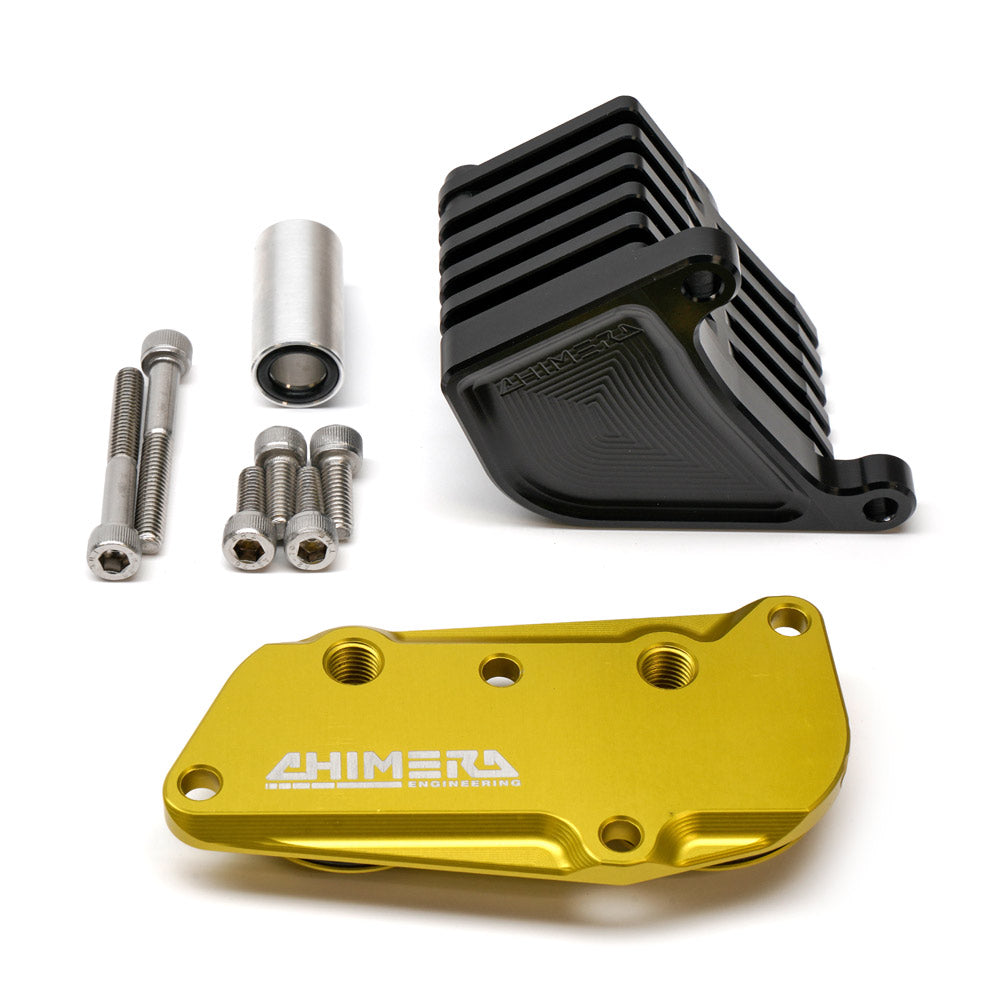 Chimera Engineering Oil Cooler Block - Honda Grom 125, Honda Monkey 12 ...