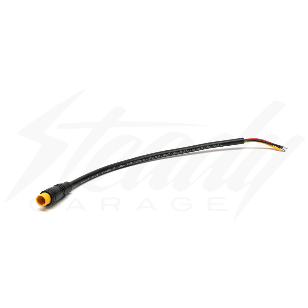 8" Yellow Julet Higo 3 Pin Male Connector Lead – Steady Garage