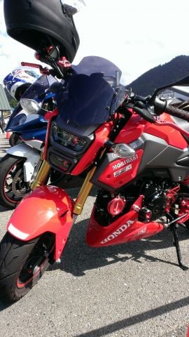 Kitaco Adjustable Honda Grom SF 125 Bolt-On AERO Visor - Smoked ...