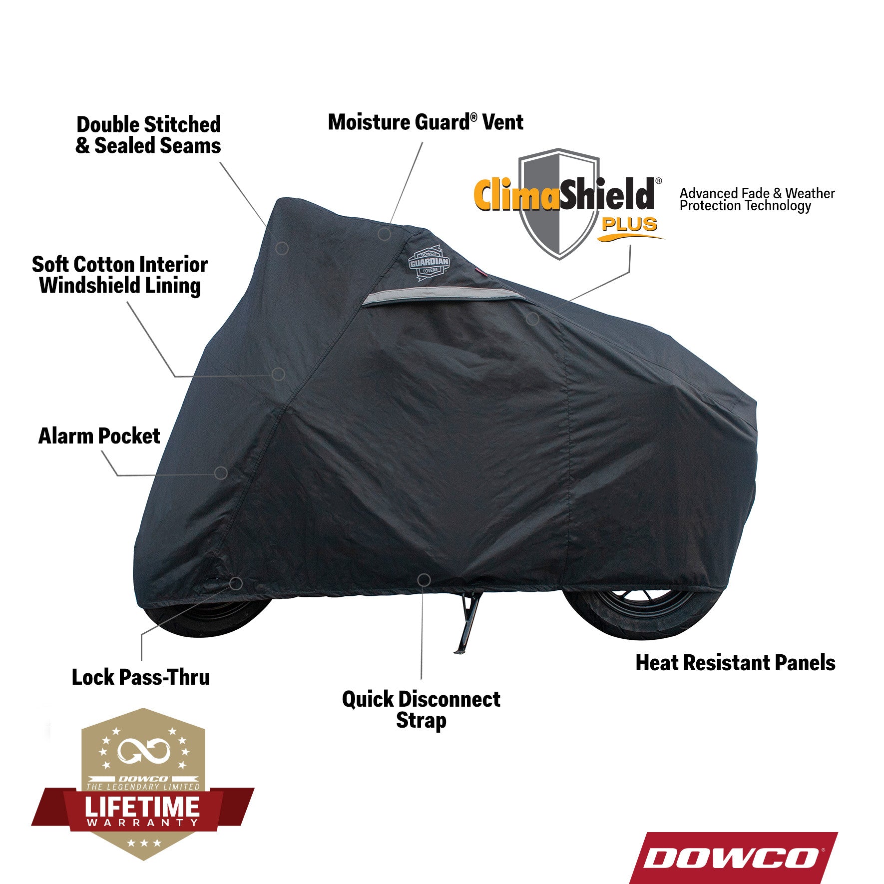 DOWCO Guardian WeatherAll Plus Motorcycle Cover - Honda Grom 125 and K ...