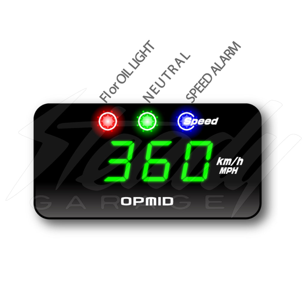 Opmid Ultra Compact Universal Speedometer – Steady Garage