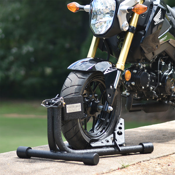 Baxley Scooter MiniMoto Front Wheel Chock – Steady Garage