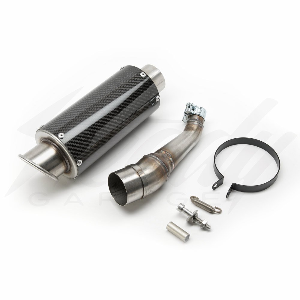 Hot Bodies Racing Carbon Fiber Slip On Exhaust - Honda Grom 125 (2013 ...