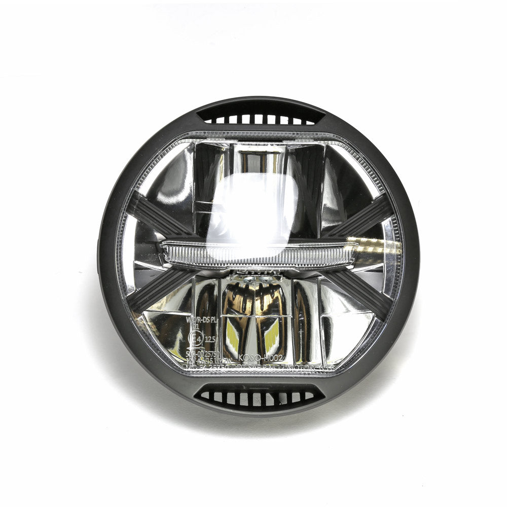 Koso 7 inch Thunderbolt LED Headlight Cafe Bobber Custom Motorcycles ...