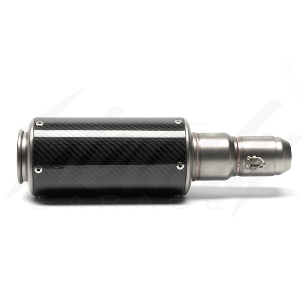 Universal Megaphone Muffler Motorcycle Cafe Racer Flat Tracker Bobber ...