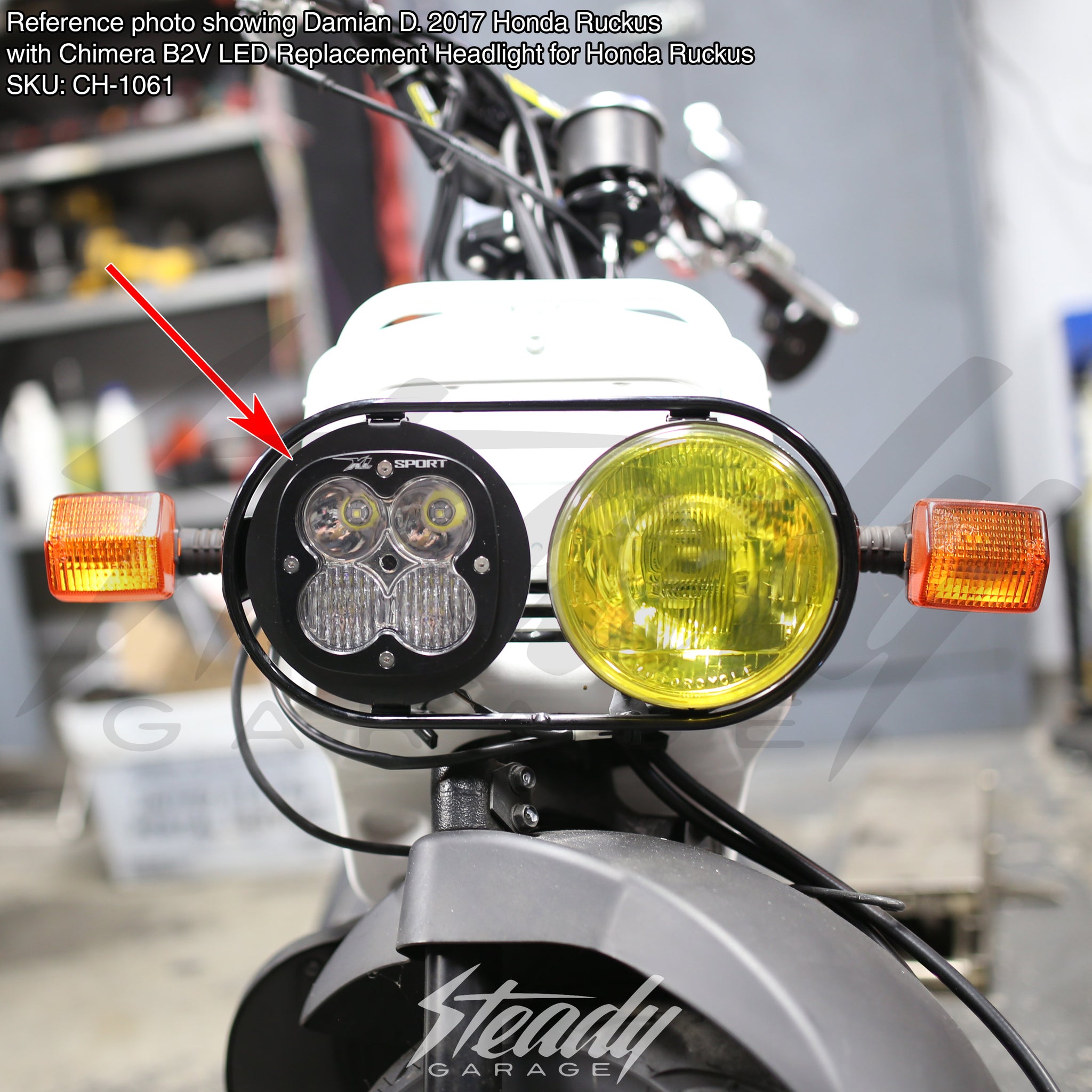 Chimera B2V LED Replacement Headlight for Honda Ruckus – Steady Garage