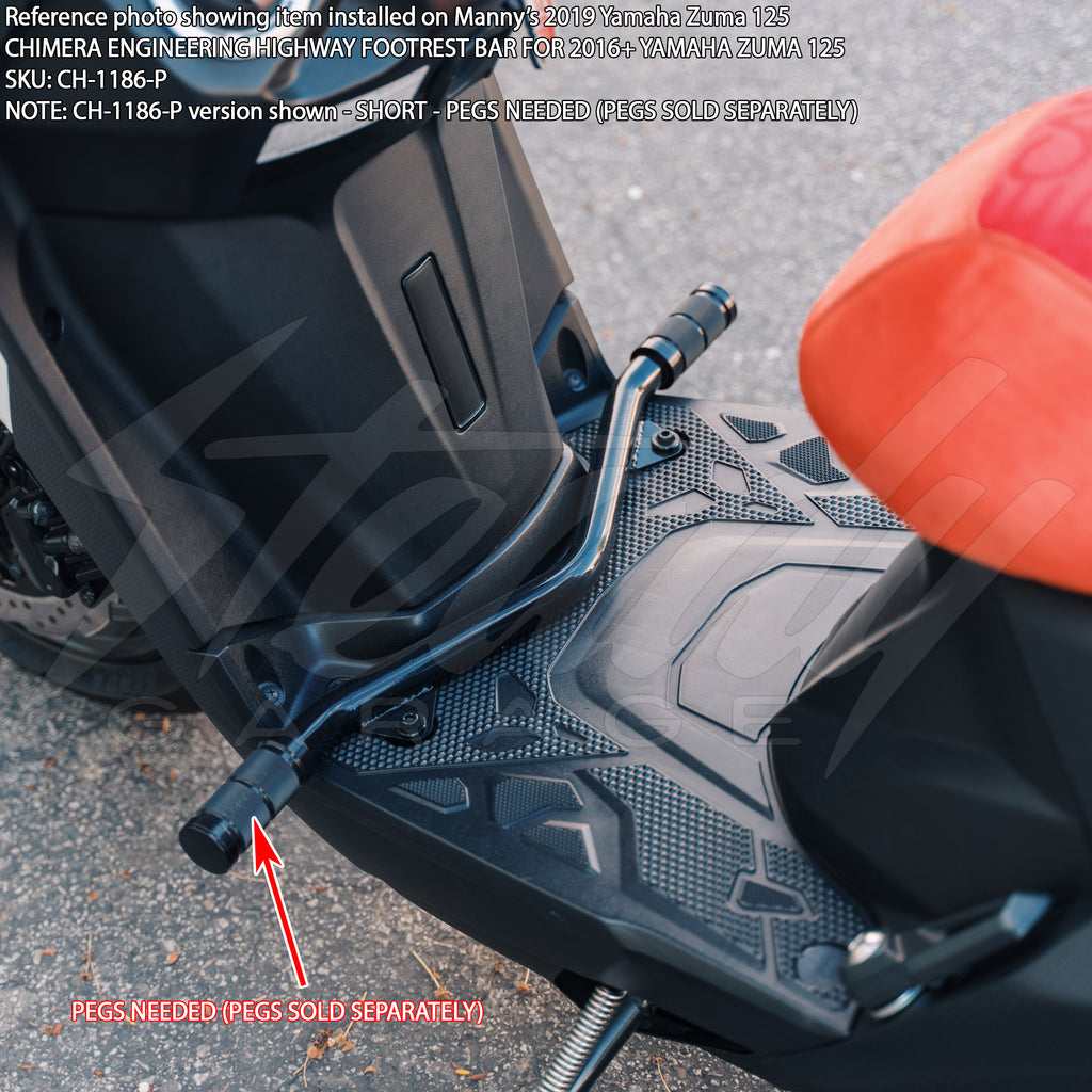 Chimera Engineering Highway Footrest Forward Pegs Bars for 2016+ Yamaha ...