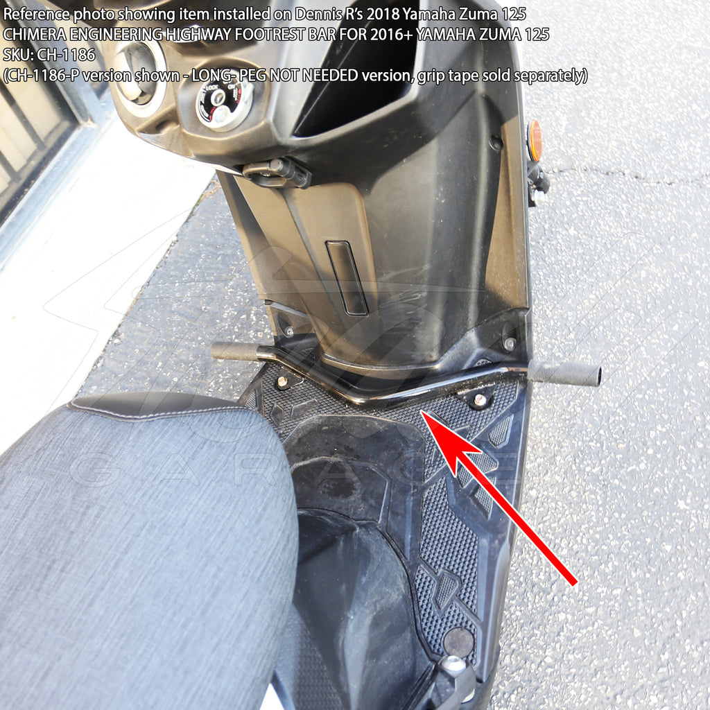 Chimera Engineering Highway Footrest Forward Pegs Bars for 2016+ Yamaha ...