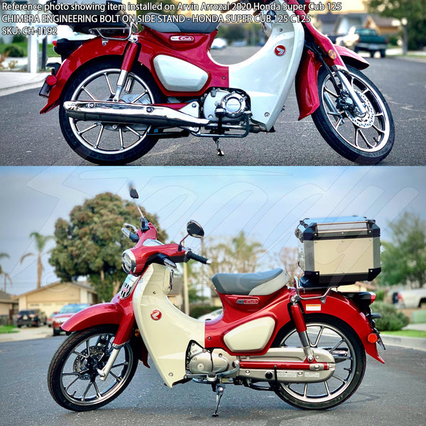Chimera Engineering V2 Bolt On Side Stand/Kickstand - Honda Super Cub ...