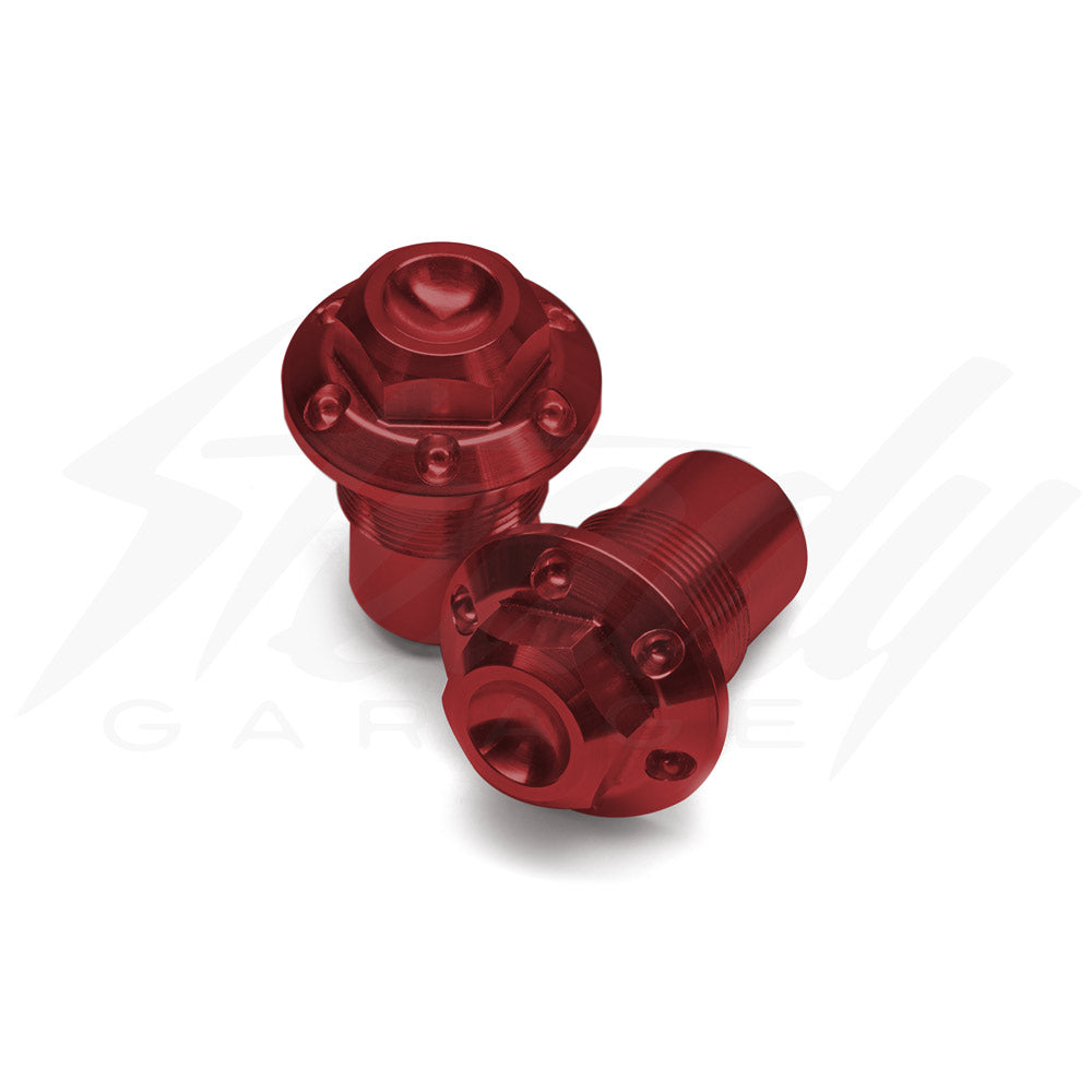 Chimera Billet Aluminum Top Front Fork Caps w/ Preload - Honda CT Trail ...