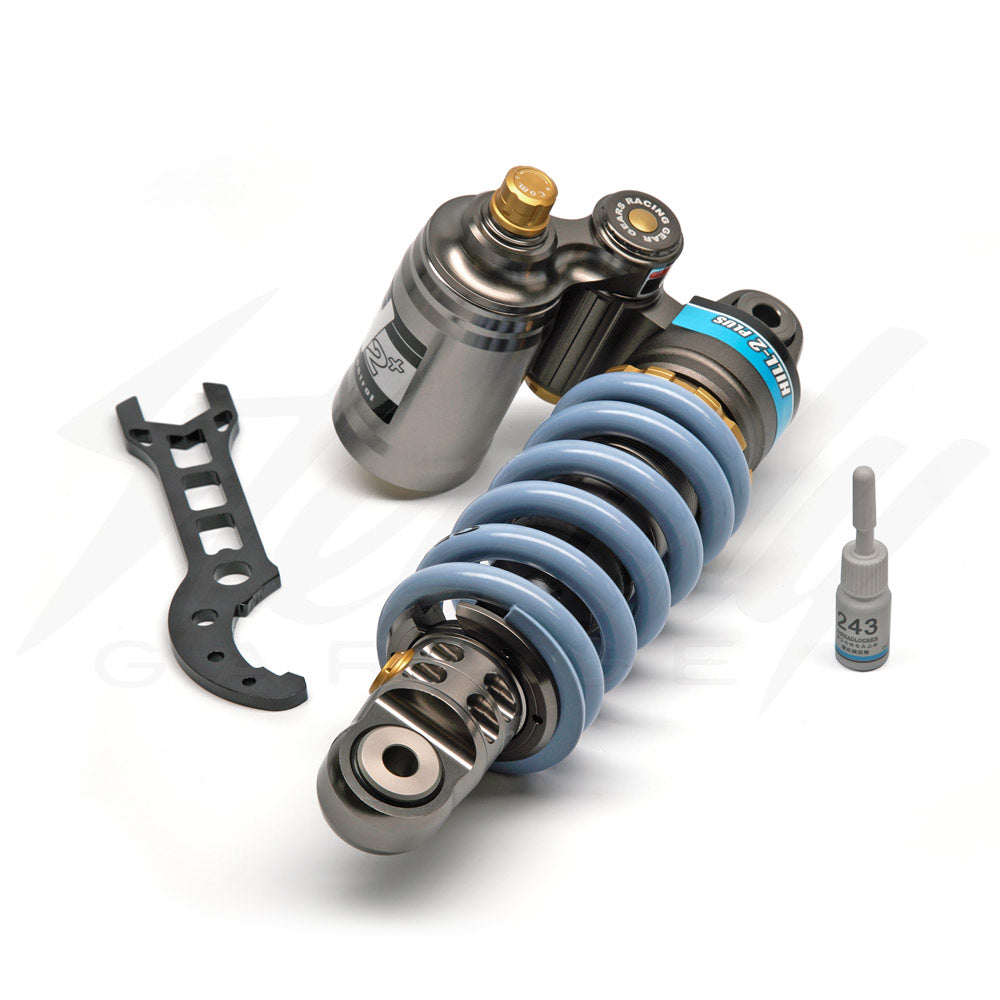 Gears Racing Hill-2 Plus Rear Coilover Shock Honda Grom 125 - Black ...