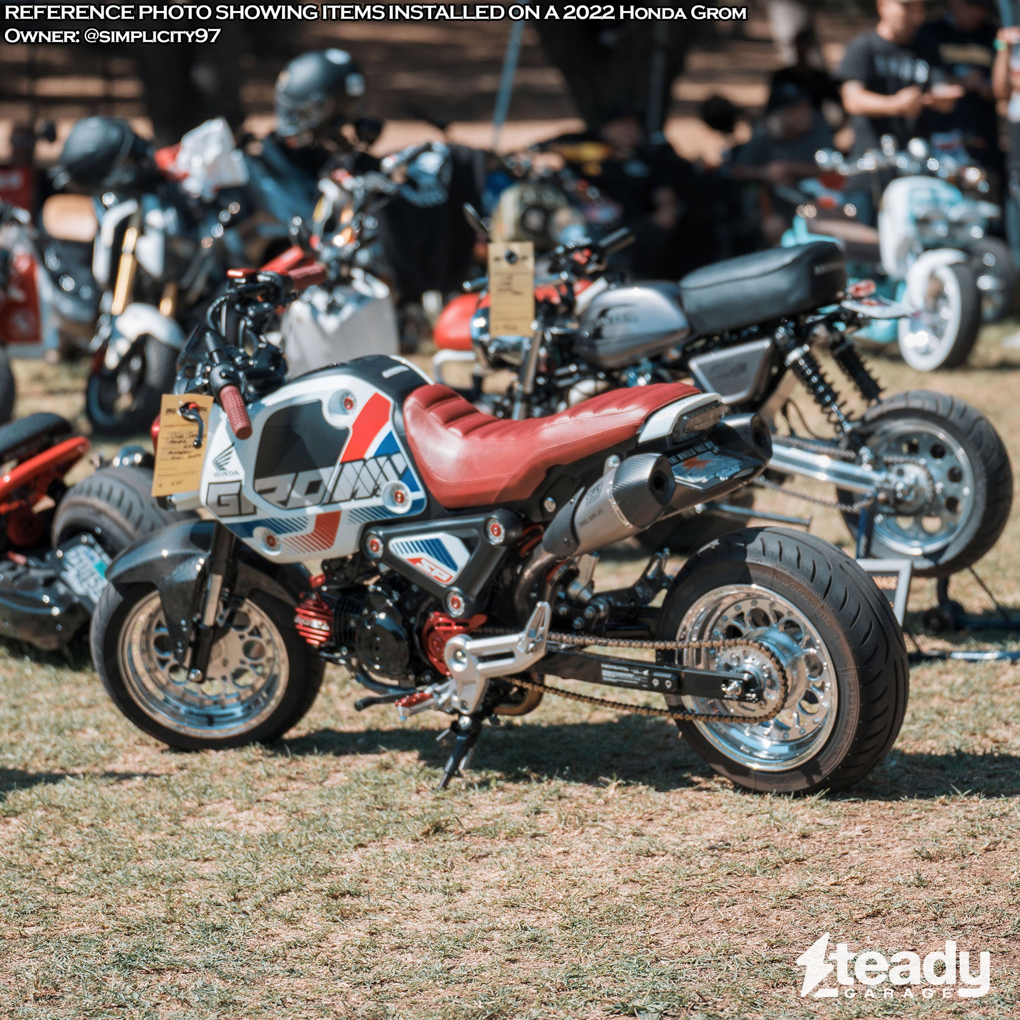 Chimera Engineering Wheels DRAGGER 3PC Modular Rims for Honda Ruckus ...