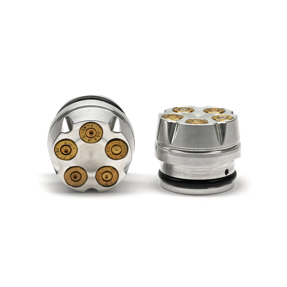 Chimera Billet Revolver Main Frame Caps - Honda Ruckus – Steady Garage