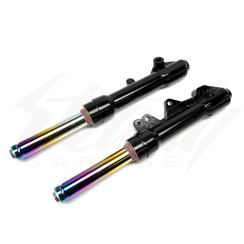NCY 2016+ Yamaha Zuma 125 Front Forks - Black w/ TI – Steady Garage