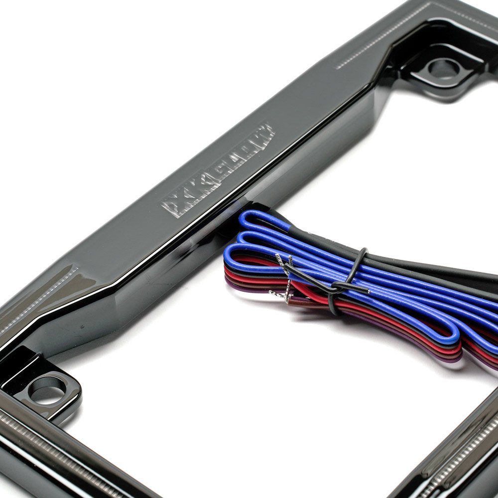 XK GLOW MOTORCYCLE LED LICENSE PLATE FRAME WITH RUNNING TURN AND BRAKE ...