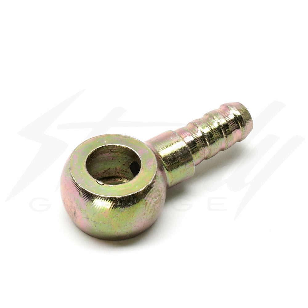 Zinc Plated 10mm Banjo with 8mm Barb Fitting x 50mm Long – Steady Garage