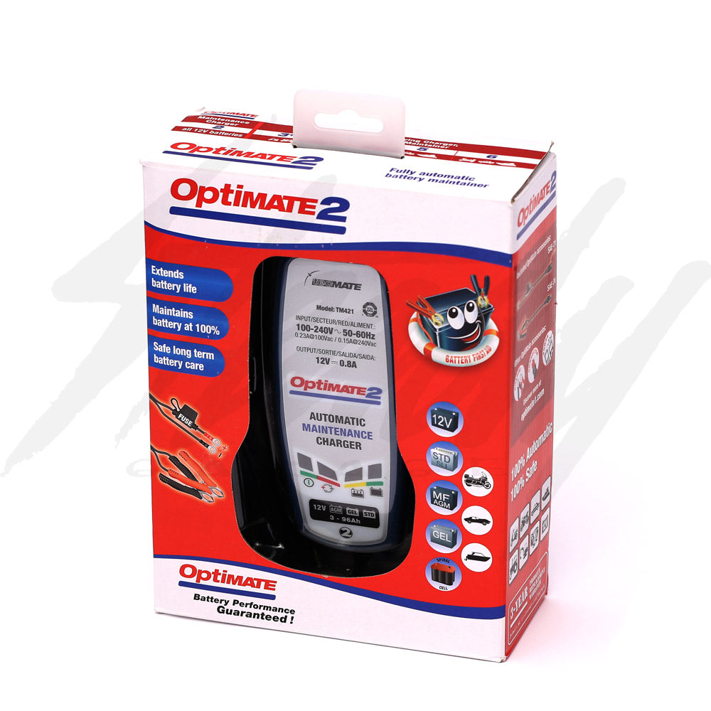 Optimate 2 TM-421 Lead and Lithium Battery Charger – Steady Garage