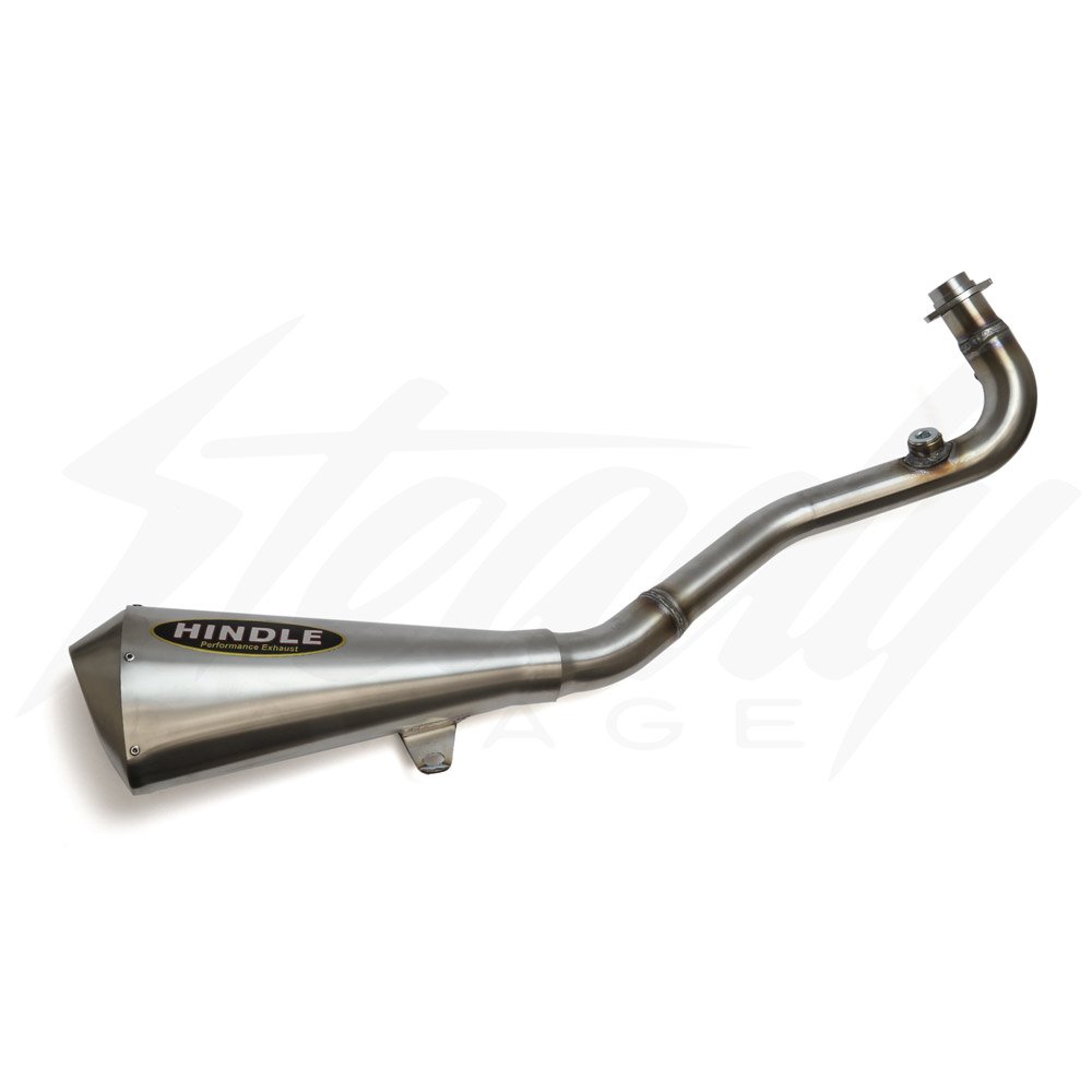 Hindle Stainless EVO Megaphone Full Exhaust System - Kawasaki Z125 Pro ...