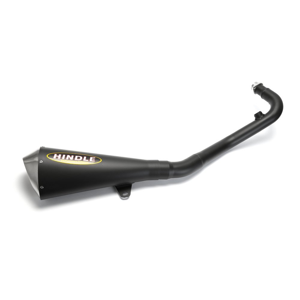Hindle Black Ceramic EVO Megaphone Full Exhaust System - Kawasaki Z125 ...