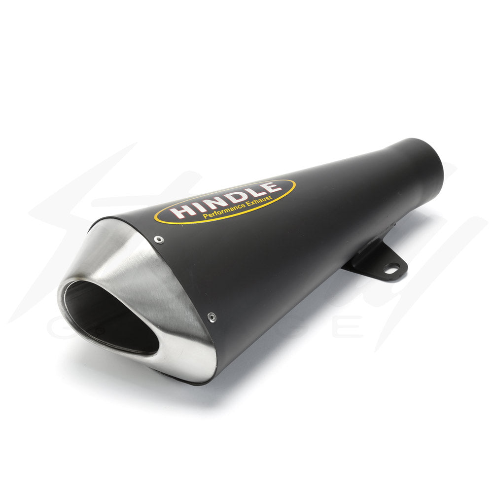 Hindle Black Ceramic EVO Megaphone Full Exhaust System - Kawasaki Z125 ...