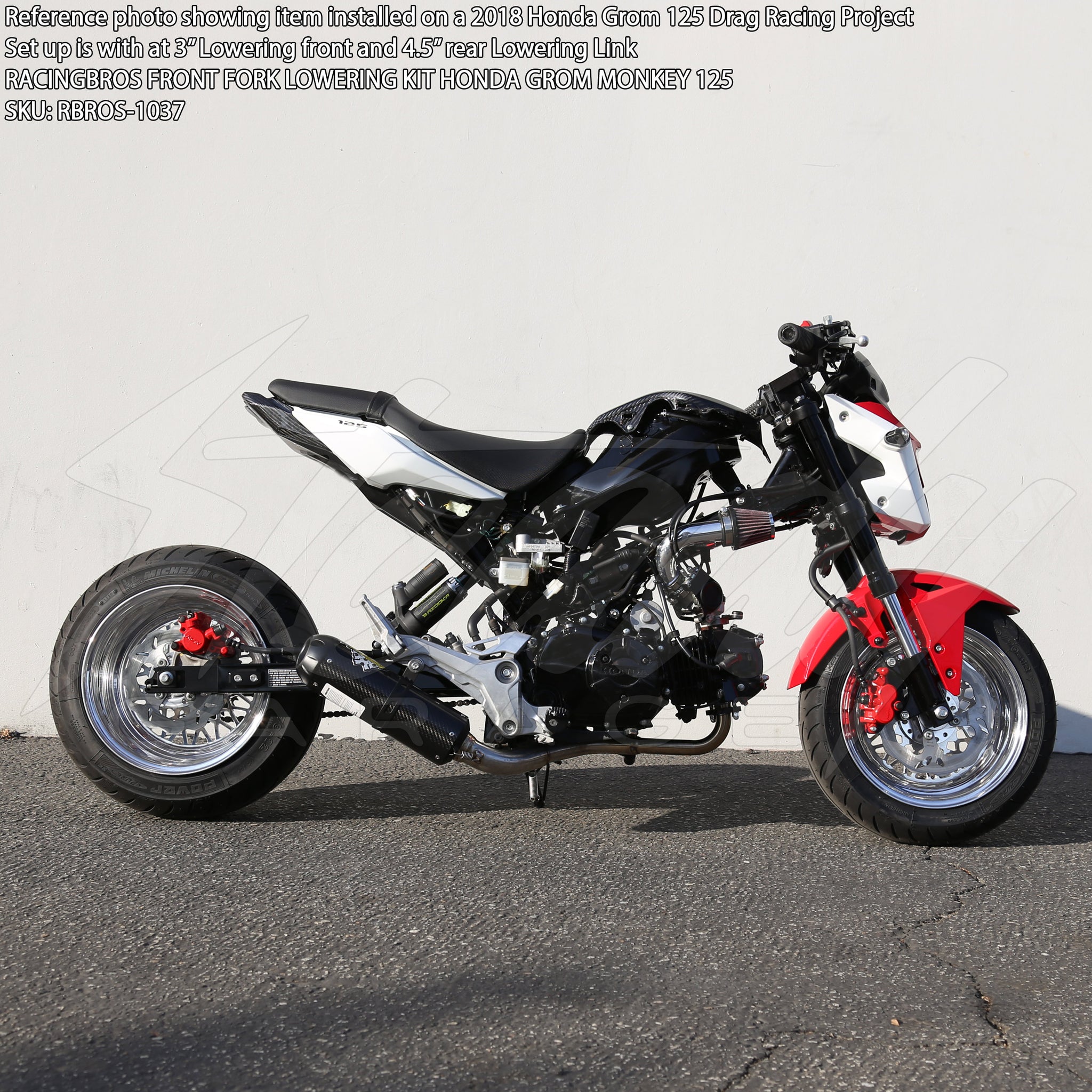 RacingBros Front Fork Lowering Kit Honda Grom Monkey 125 – Steady Garage