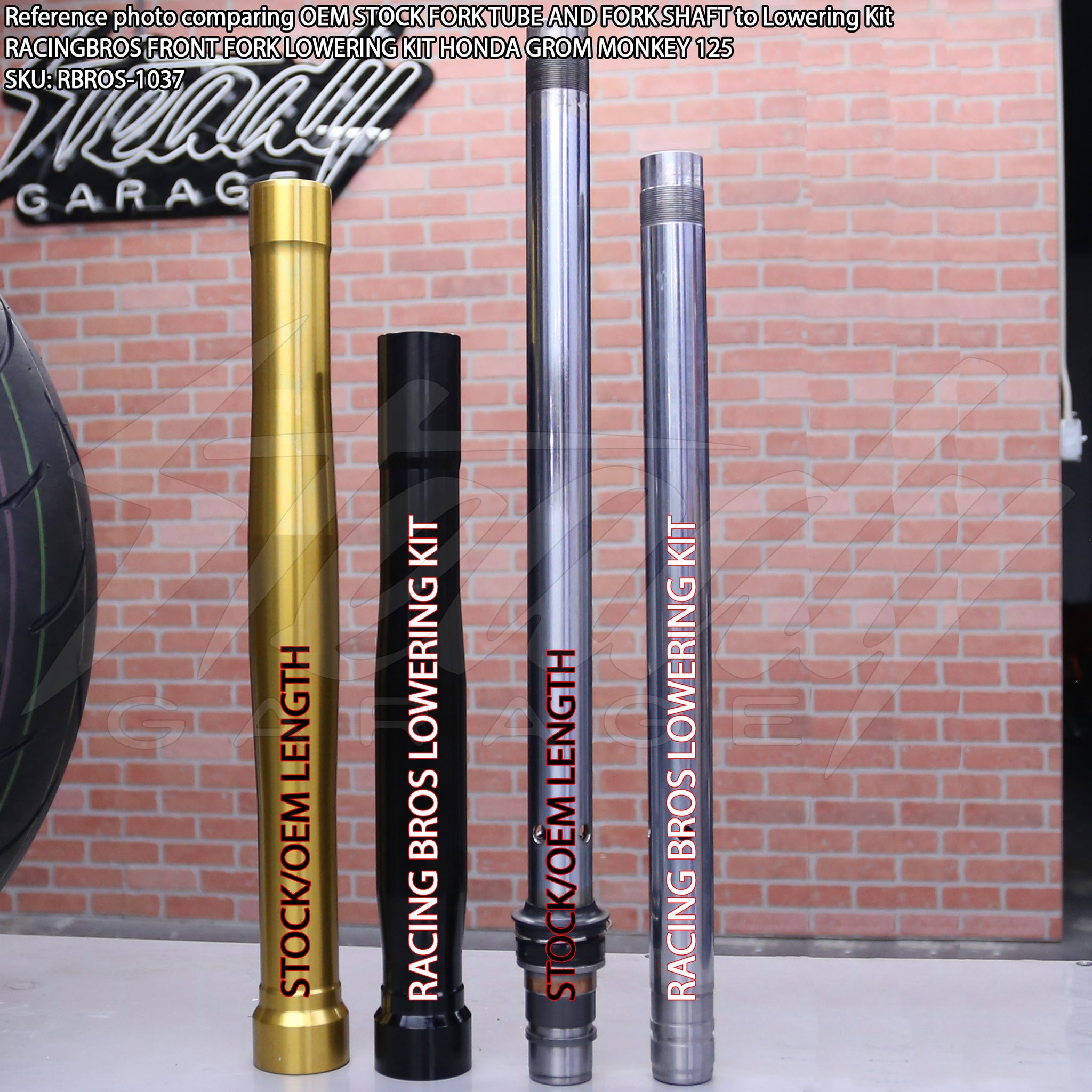 RacingBros Front Fork Lowering Kit Honda Grom Monkey 125 – Steady Garage