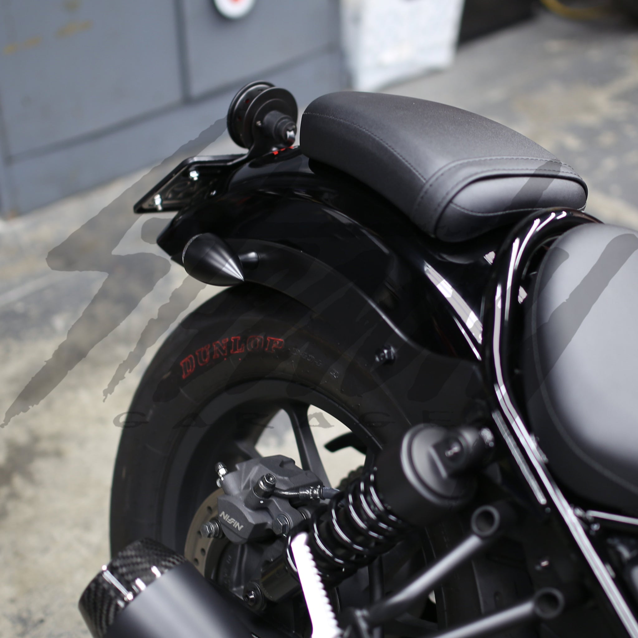 MDH Matte Black Rear LED Torpedo Turn Signal Light - Clear Lens Honda ...